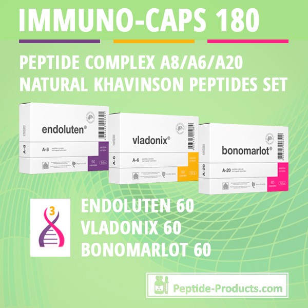 IMMUNO-CAPS 180 - natural peptide complex for immune system in capsules.
