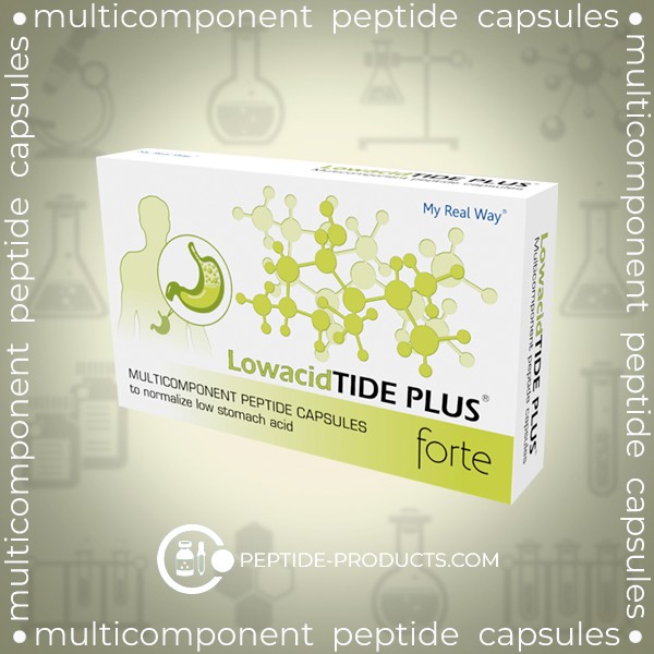 Lowacid TIDE PLUS FORTE - peptide bioregulator for gastritis with low ...