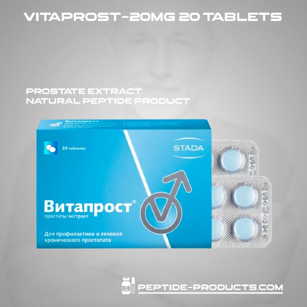 VITAPROST TABS 20 - prostate extract for men health. Prostate treatment.