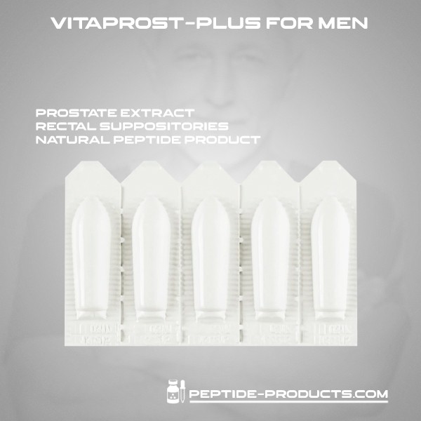 VITAPROST PLUS - prostate extract natural peptide product and LOMEFLOXACIN.